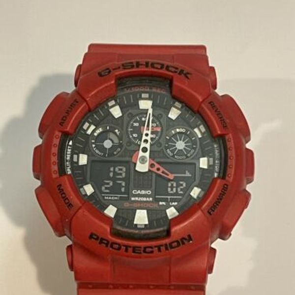CASIO G-Shock XL Series GA100B-4ACR Unisex Wrist Watch | WatchCharts