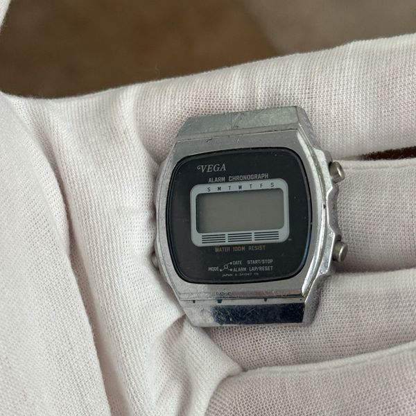 Rare Vintage Citizen Vega Digital Alarm Chronograph Watch JDM 1980s ...