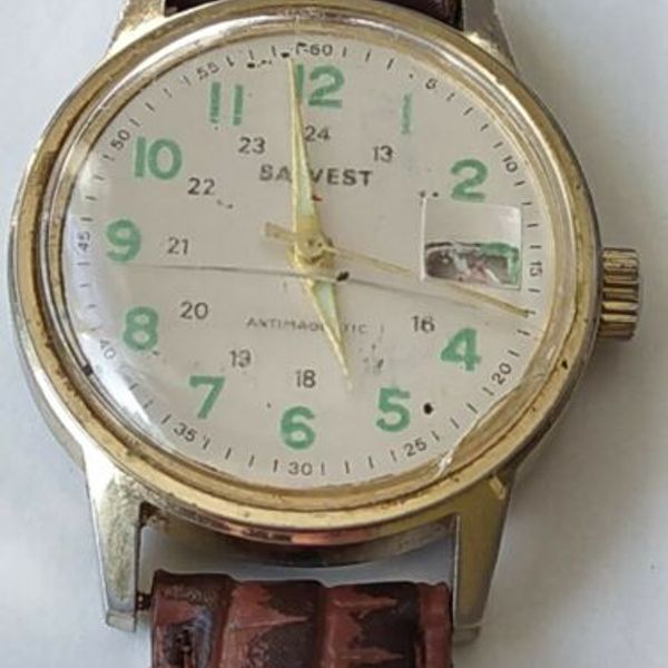 Vintage Salvest Military Style Watch Cattin Co France | WatchCharts ...