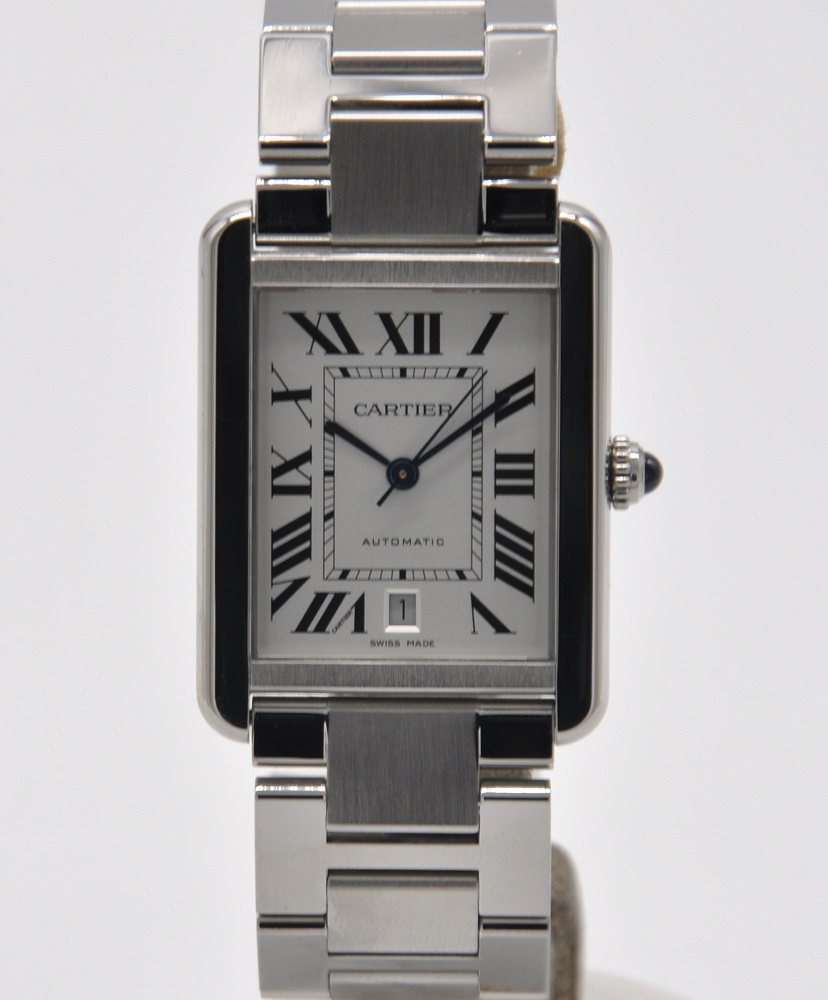 FS: Cartier Tank Solo XL Steel Silver Dial W5200028 Automatic Bracelet ...