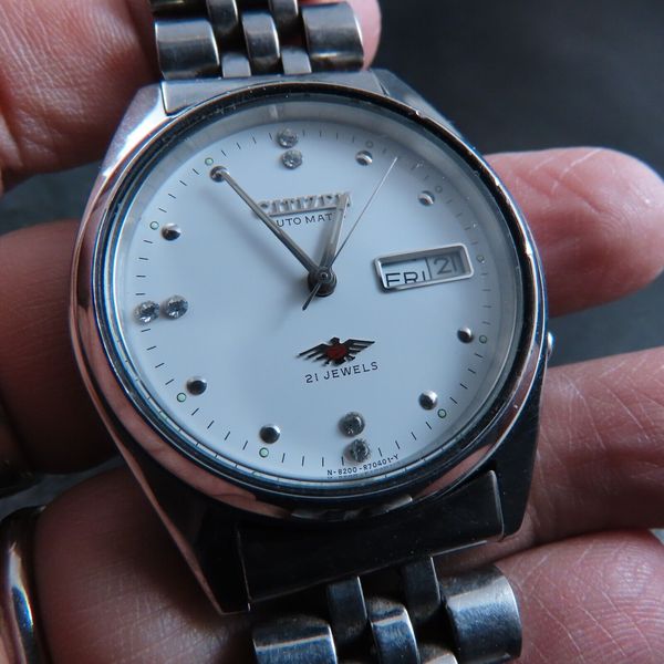 Japan Citizen 8200A Movement Eagle 7 Daydate Automatic Men Watch ...