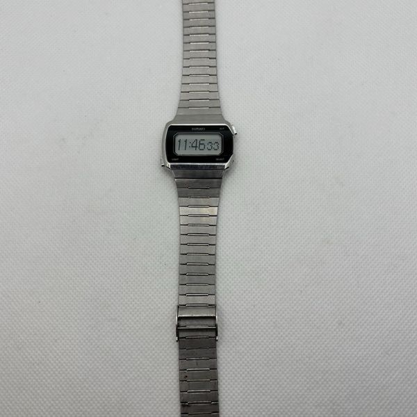 Seiko D031-4020 Vintage Digital Watch with Stainless Bracelet, Works ...