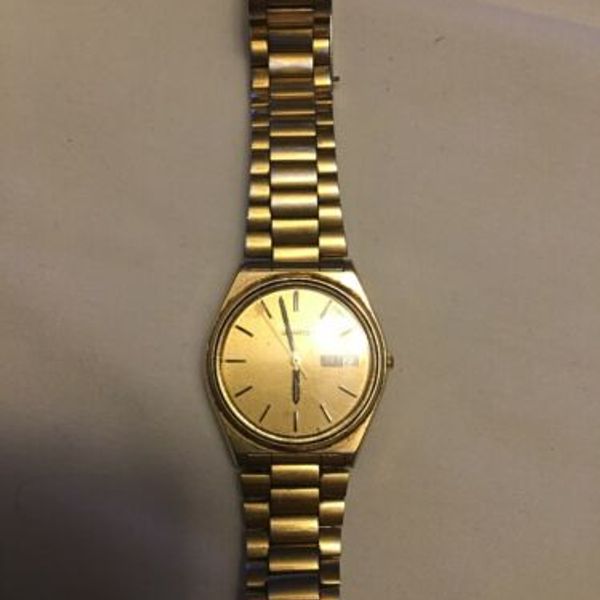 Vintage 1984 Seiko Quartz Watch 8123-7230 A1 Gold Tone~ 25 Years Great American! | WatchCharts ...