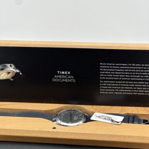 Timex American Documents Stainless Steel Men's Quartz Watch TW2R82800US ...