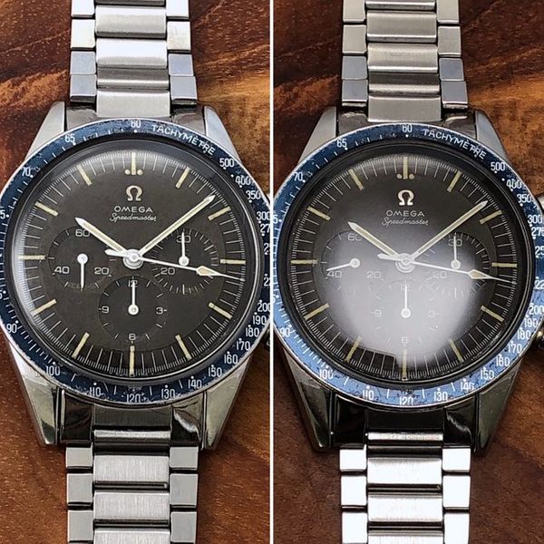 FS: 1965 Omega Speedmaster ref 105.003 Chocolate Dial & Blue Insert w ...