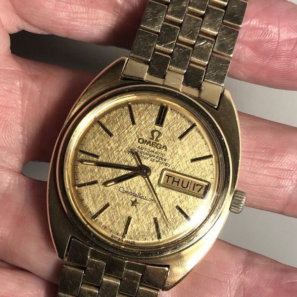 Vintage Gold Capped Omega Constellation 751 Menâ s Watch 168.019 Rare ...
