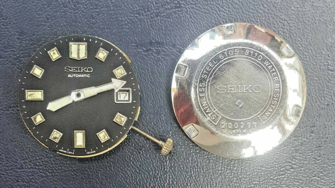 SEIKO 6105-8110 6105 B HAKING movement and CASE BACK only | WatchCharts