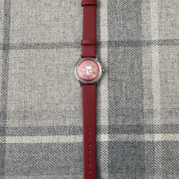 1970s Timex Snoopy Red Floating Woodstock mechanical watch - Vintage ...