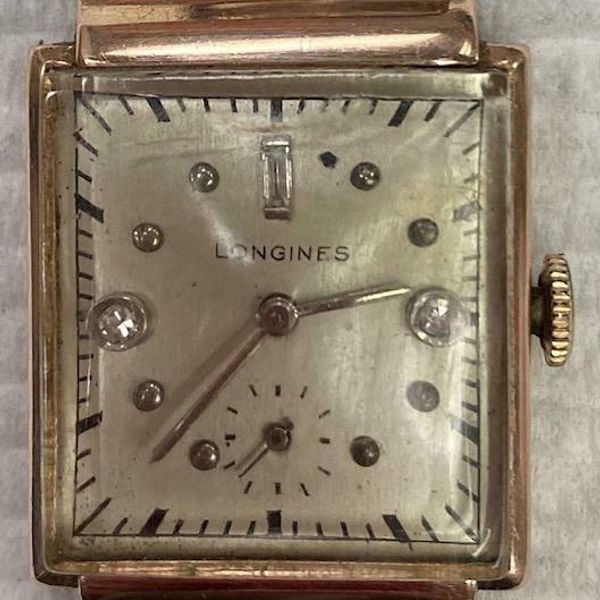 Mens Longines Manual Wind up 14k Solid Rose Gold Wrist Watch Vintage ...
