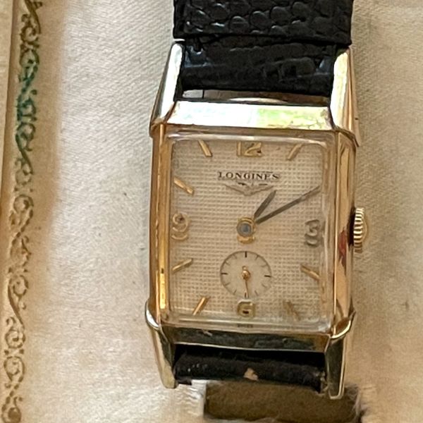Vintage Longines Cal 9LT Men's Watch W/ Box Running 10K GF Case Gold ...