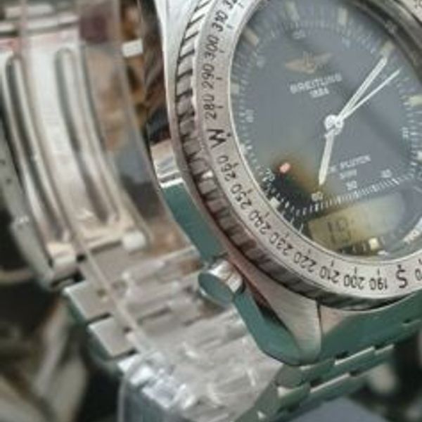 Breitling Pluton Navitimer A51038 Black Dial Original Bracelet ...