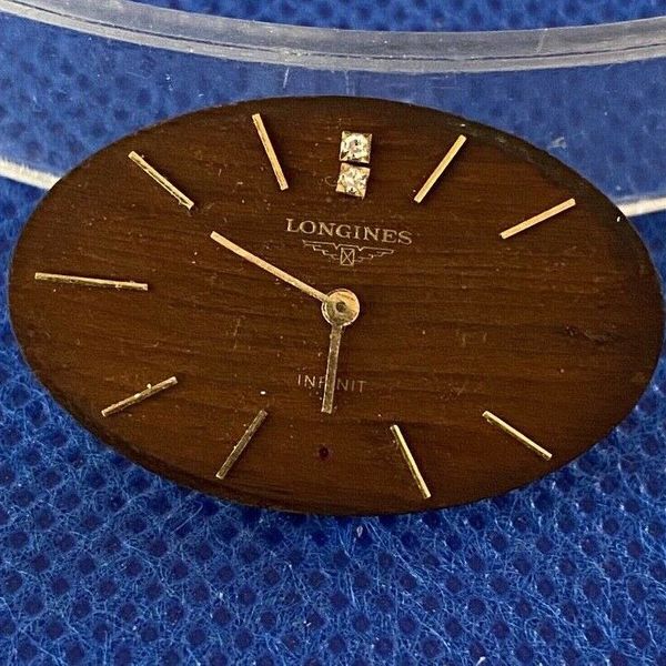 Original LONGINES INFINIT caliber 460 movement & diamond wood dial (1c ...