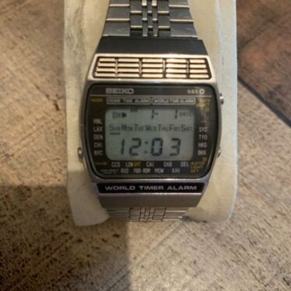 Vintage 1979 Seiko Digital Lcd World Time Watch Model A239 5000 Fully ...