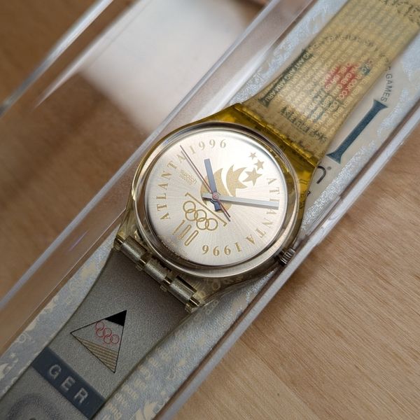 Swatch Olympia Special Atlanta 1996 GZ150 Quartz Wristwatch ...