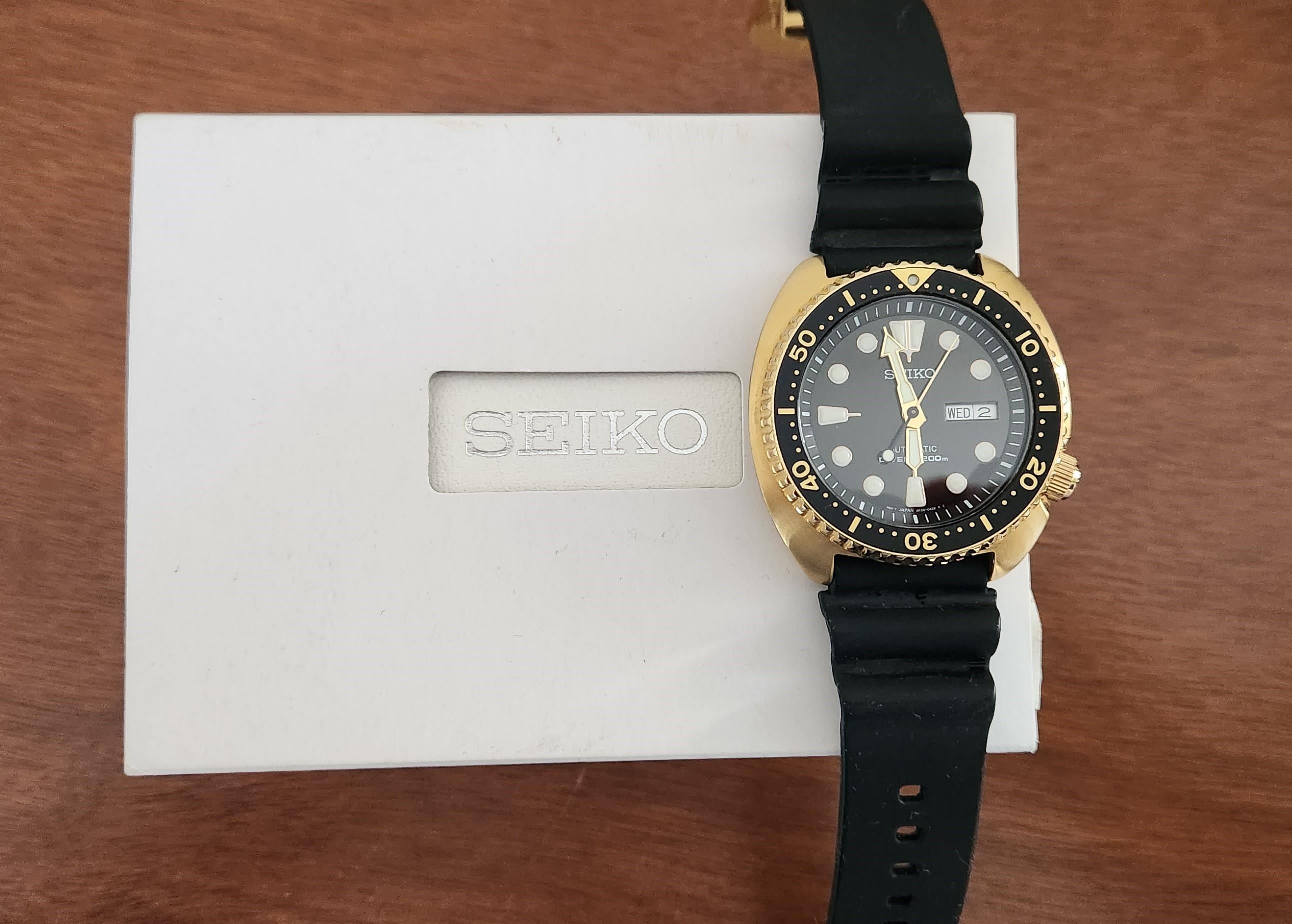 [WTS] Seiko SRPC44 Gold Turtle PROSPEX - Full kit w/ box and papers ...