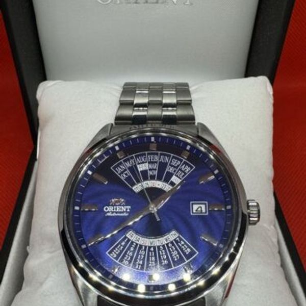 NEW in Box Orient Multi Year Automatic Blue Dial Men's Watch RA ...