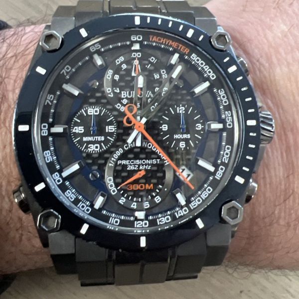 Bulova Precisionist Mens Watch - 98B343 - Ref 5695-1-B | WatchCharts ...