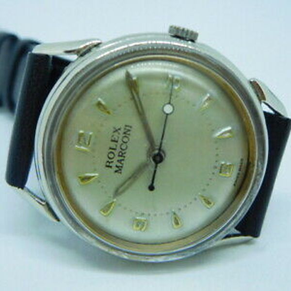 Service Items Rolex Marconi Antique Silver Texture Dial | WatchCharts ...