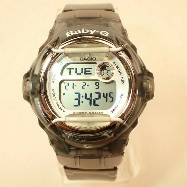 Casio Women's Baby-G Shock BG169 Gray Smoke Digital Quartz Watch ...