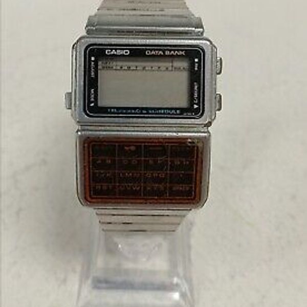 Vintage Casio Data Bank DBC-300 Calculator Watch - Rare Collectible Pre ...