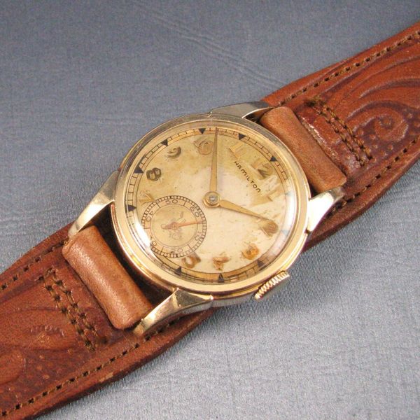 Vintage Hamilton ENDICOTT 10K Gold GF Mens Watch Hand Wind 987A 17J ...
