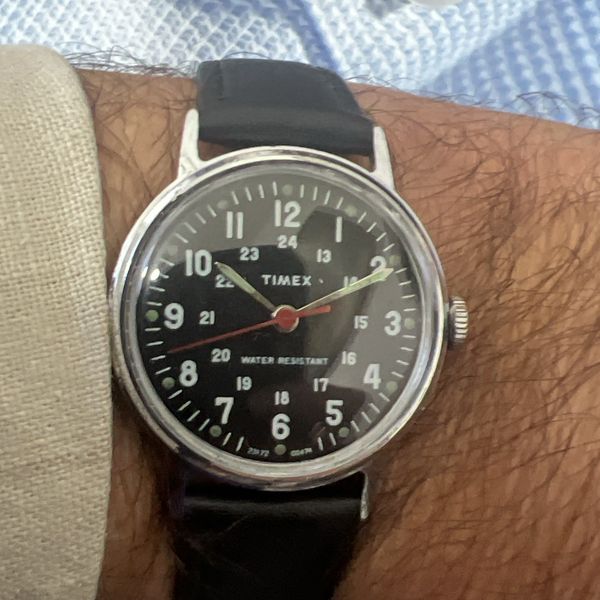 VINTAGE TIMEX SPRITE MILITARY STYLE MADE IN GREAT BRITAIN 1974 ...