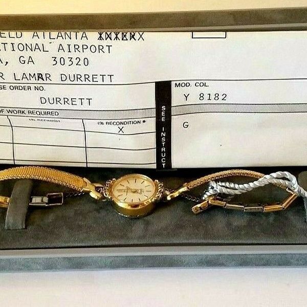 Delta Air Lines Ladies Hamilton Quartz "20 Years of Service" Watch ...