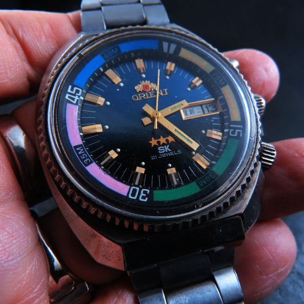 Japan Orient Sk Three Star Daydate Automatic Men Watch | WatchCharts ...