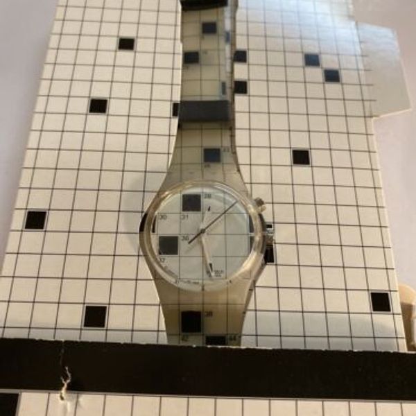 Swatch Watch In Orginal Package Checkerboard | WatchCharts Marketplace