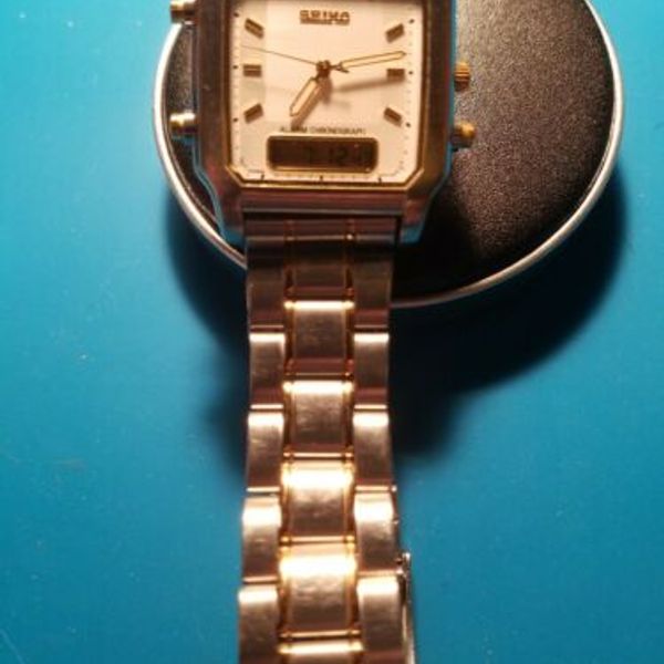 MEN'S SEIKO Quartz V072-5059 992846 Dress Watch Digital and Analog | WatchCharts Marketplace