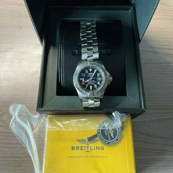 Breitling Avenger Seawolf Men's Black Arabic Numerals Dial Watch ...