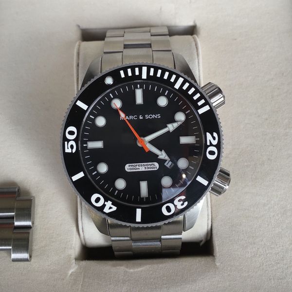 FS: Marc and Sons MSD-020 large dial automatic 1000M Diver ...