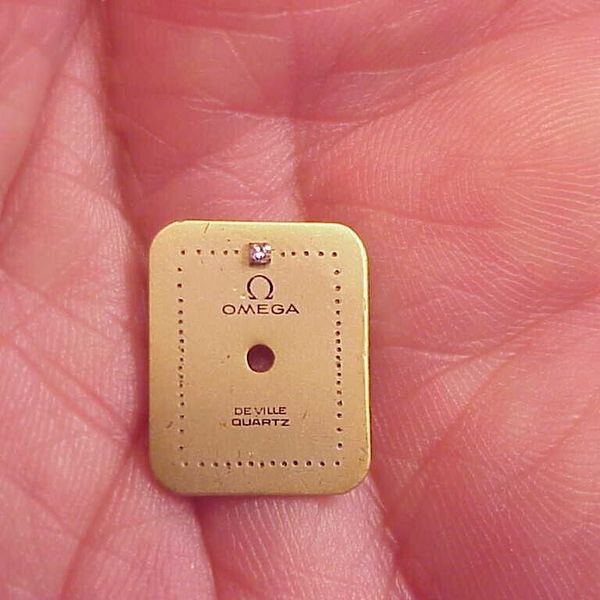 Vintage Lady Omega De Ville DeVille Quartz Watch Yellow Diamond Dial ...