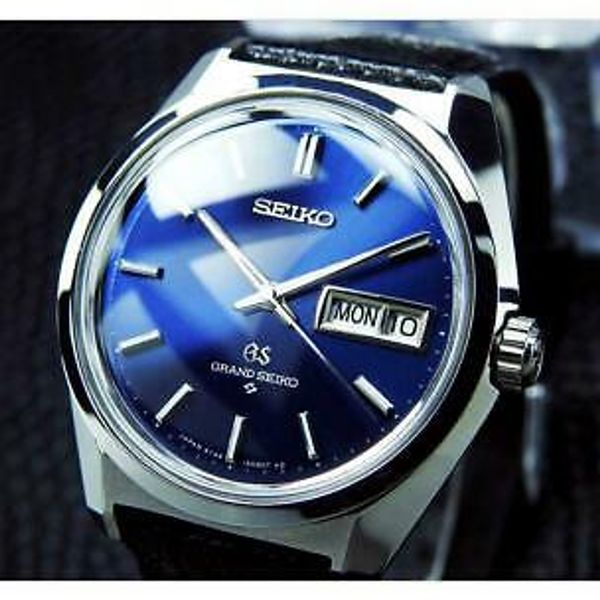 Excellent Mens GRAND SEIKO HI-BEAT 36000 Steel Blue Dial Automatic / 6146-8000 | WatchCharts ...