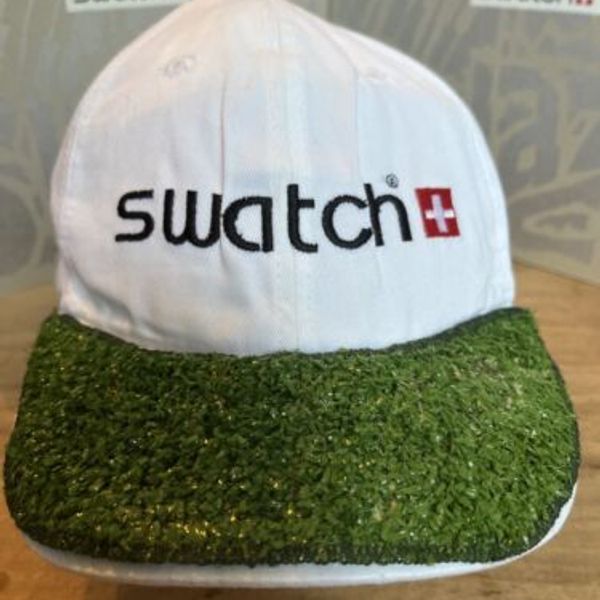 â­ ï¸ Swatch watch Swag Club Grass & White Snap Back Hat NEW Rare 90â s ...