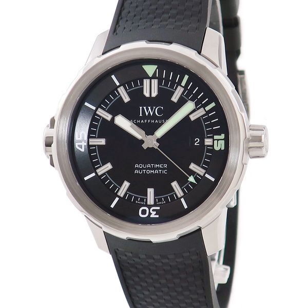 IWC Aquatimer IW329001 Black Bar Bezel with Safe Dive System Men's ...
