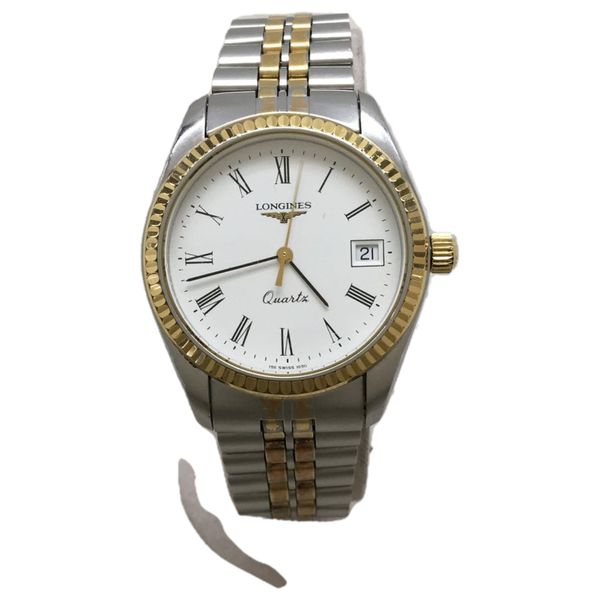 [Used] LONGINES White dial / Quartz watch / Analog / Stainless steel ...