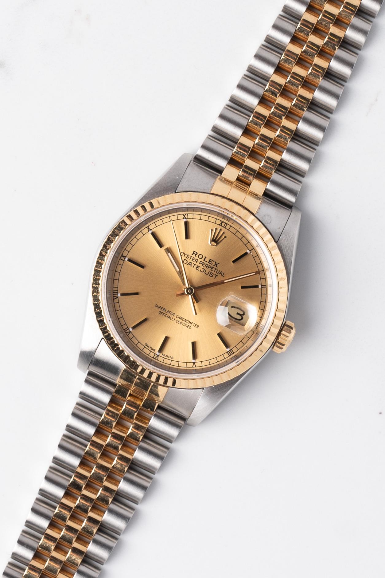 1988 Rolex Datejust Ref. 16233 Two Toned RSC Service | WatchCharts ...