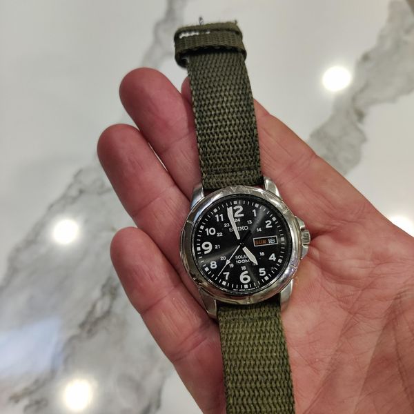 [WTS] Seiko Solar Field watch 40mm $70 shipped | WatchCharts Marketplace