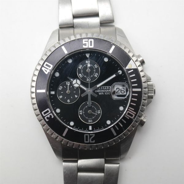 CITIZEN 0510-S004446 Men's Diver Chronograph watch W/ New Battery ...