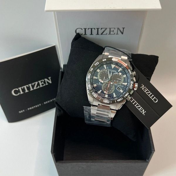 Citizen Promaster Land Eco-Drive Chronograph Men's Blue Dial Watch ...
