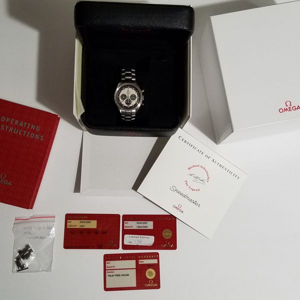 FS: Omega Speedmaster Chronographer Michael Schumaker Limited Edition ...