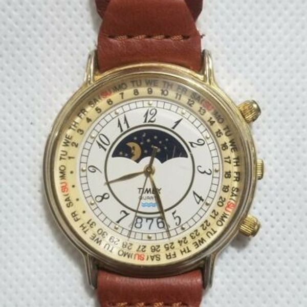 Timex Triple Date Moon Sun Wrist watch | WatchCharts Marketplace