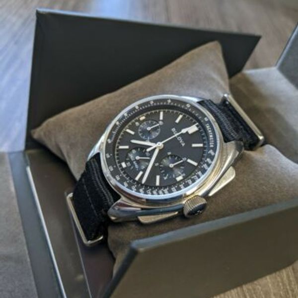 Bulova Space Edition Lunar Pilot Chronograph 96A225 - moon watch ...