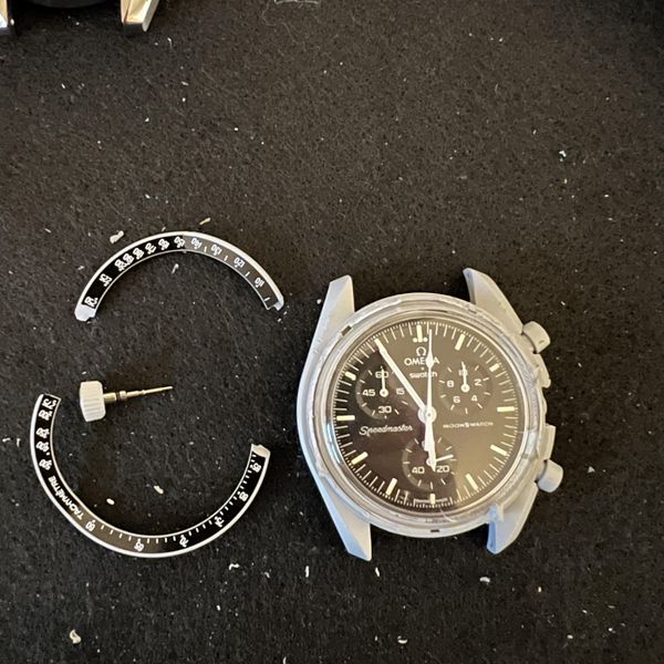 [WTS] Custom MoonSwatch in Stainless Steel Case - Authentic Mission to ...