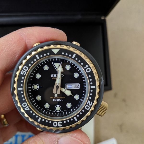 Seiko Golden Tuna re-issue SBBN040 LE, mint, kanji date wheel - $1700 ...