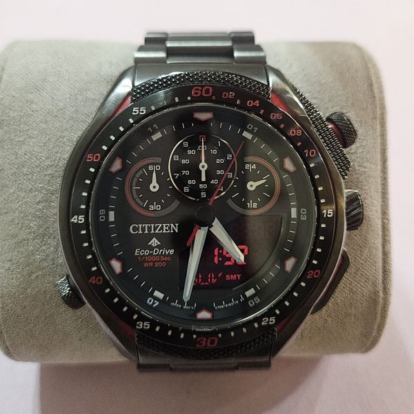 CITIZEN JW0137-51E Promaster SST World Time Chronograph Eco-Drive Watch ...