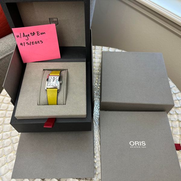 [WTS] Oris Rectangular White/Yellow - Full Set | WatchCharts Marketplace