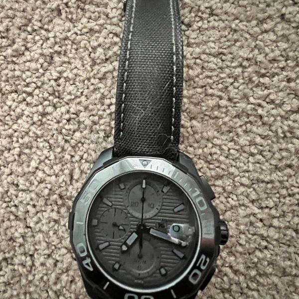 TAG HEUER Aquaracer Black Phantom CAY218B Caliber 16 Automatic Men's ...