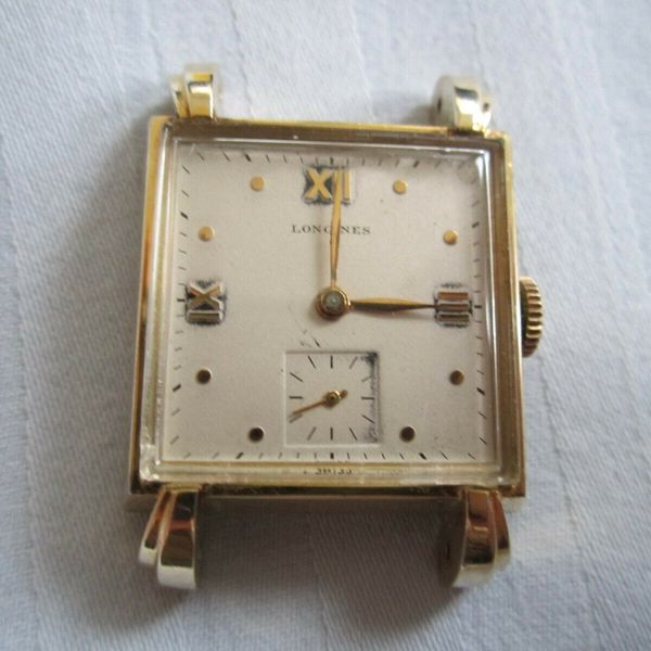 Longines Vintage Mens Gold Filled 10L Movement Watch Swiss Fancy Lugs ...
